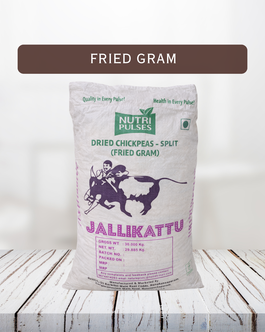 Nutri Pulses Jallikattu Fried Gram